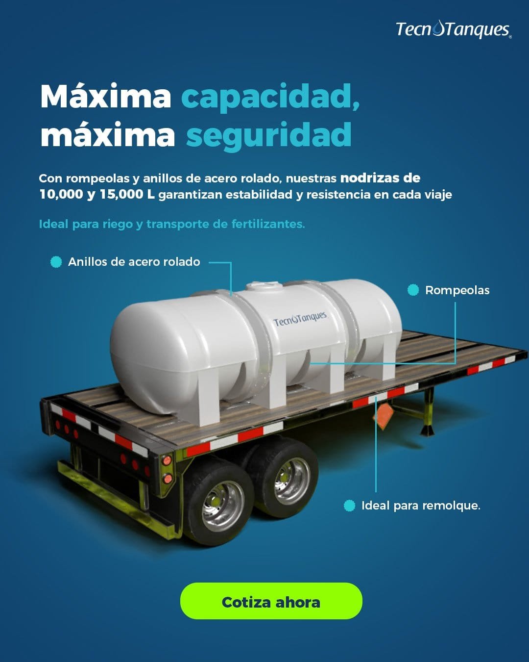 Cisterna Móvil ¡Conoce sus usos y capacidades disponibles!